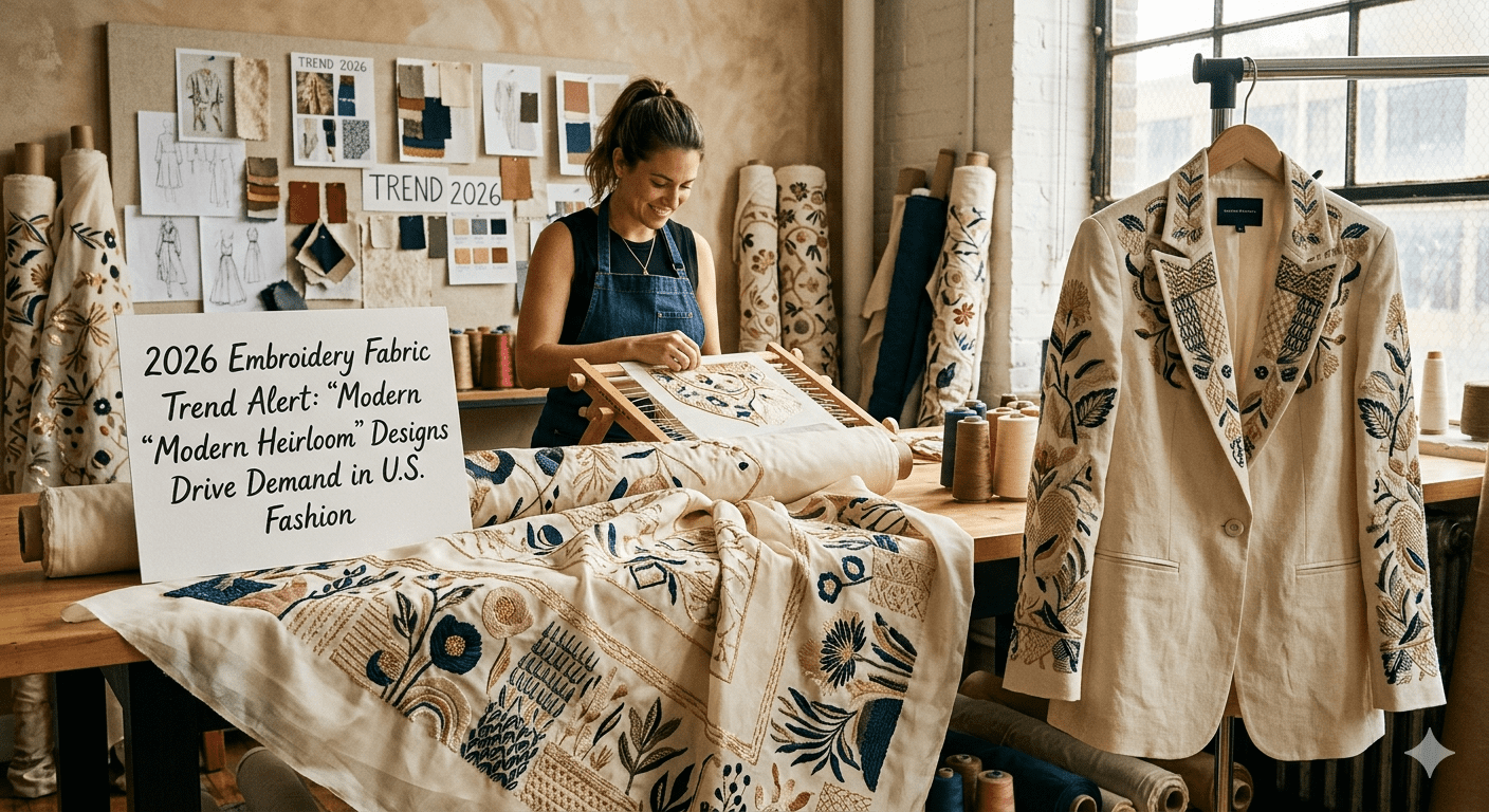 2026 Embroidery Fabric Trend Alert: “Modern Heirloom” Designs Drive ...